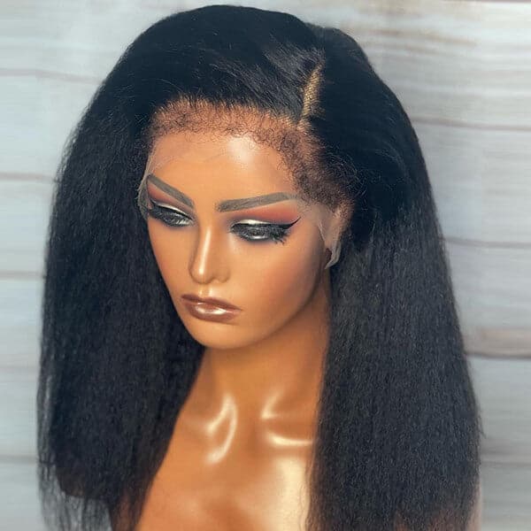 Mslynn 4C Edges Undetectable Kinky Straight Kinky Edges 13X4 Lace Front ...