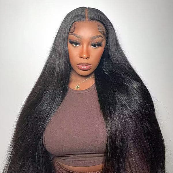 Mslynn 13X6 Lace Frontal Wigs Human Hair Long Straight Human Hair Wig ...