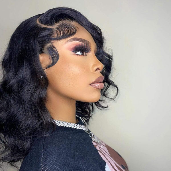 Shoulder Length Short Cut Wig Loose Wave Wig 5X5 Lace Wig – Mslynn Hair